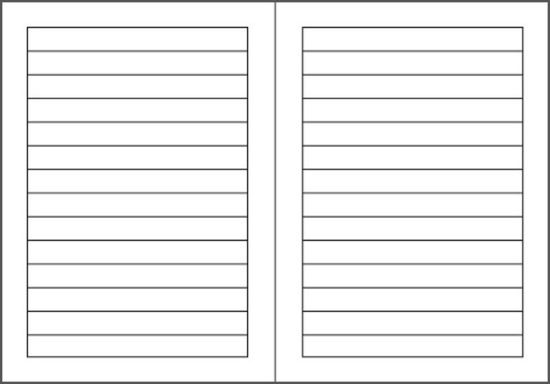 A4 liniert mit Rahmen 10mm - 40 Blatt - hellblau